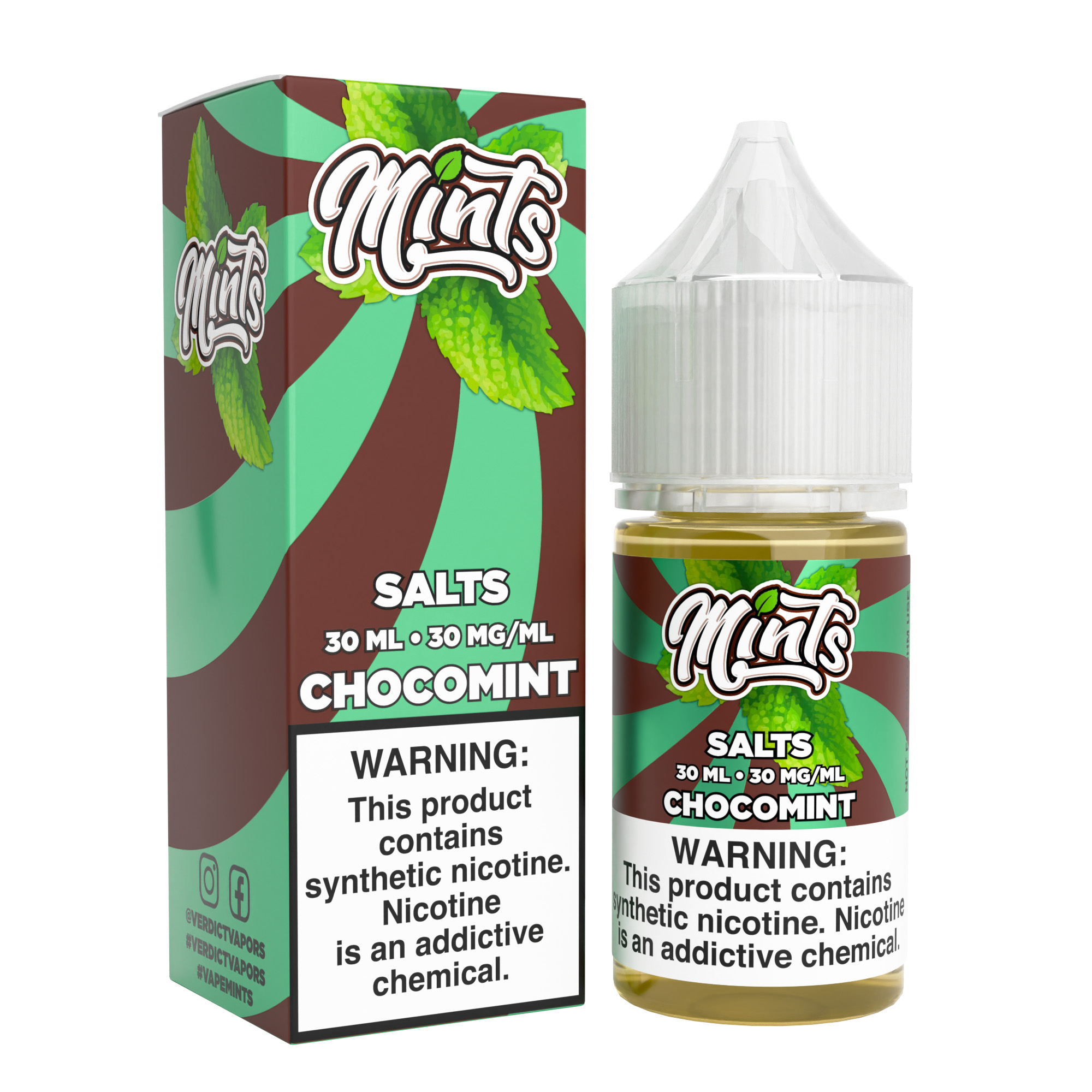 Mints Synthetic Salt - Chocomint 30mL, choco mint